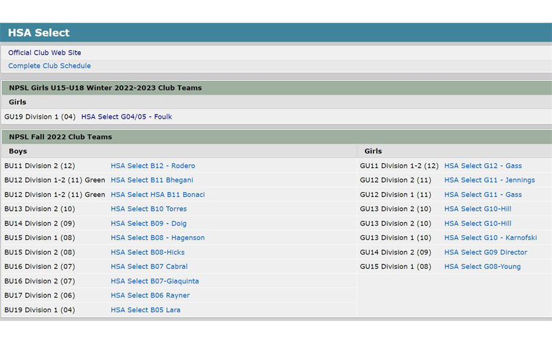 Highline Select Soccer > Home